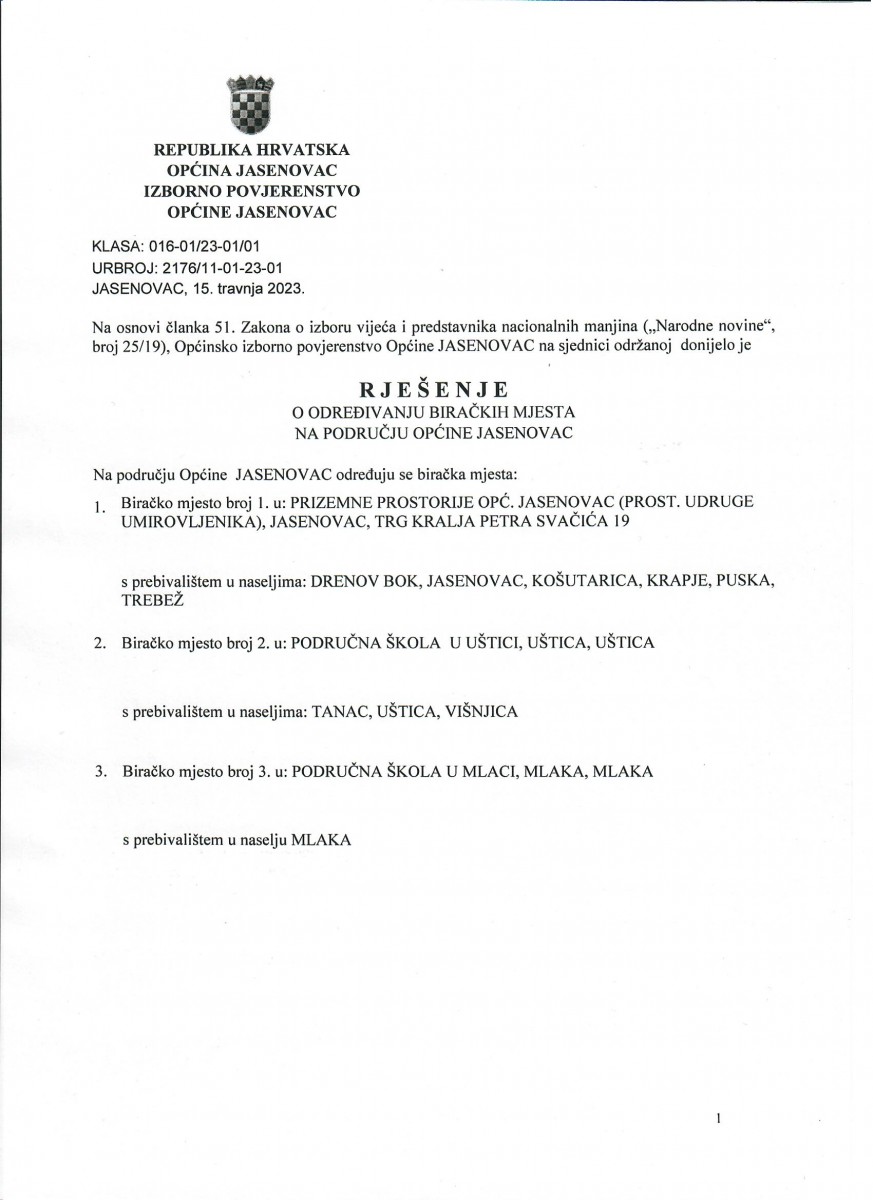 Izbori članova vijeća nacionalnih manjina i izbori predstavnika nacionalnih manjina - Općina ...